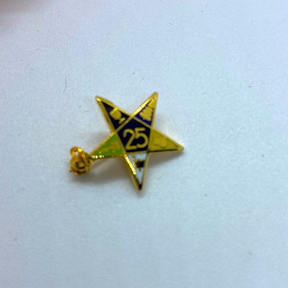 Accessories | New Vintage Oes Order Of Eastern Star 25 Enameled Pin ...